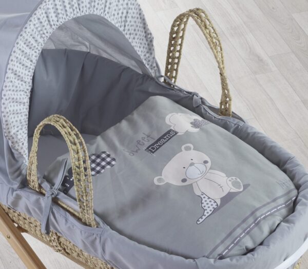 Bedtime Little Bear Palm Moses Basket - Kinder Valley