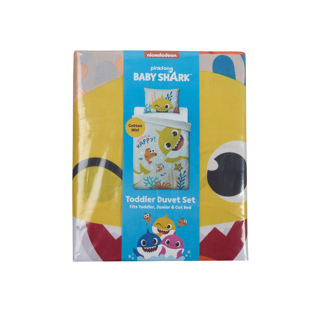 Baby Shark 7 piece toddler bed bundle with Sydney toddler bed and ...
